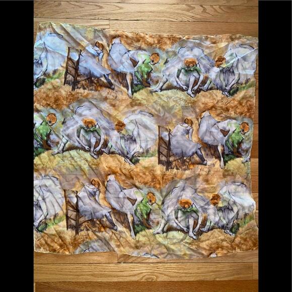 Accessories | Rare 196s Robert Goldworm Edgar Degas Art Scarf | Poshmark
